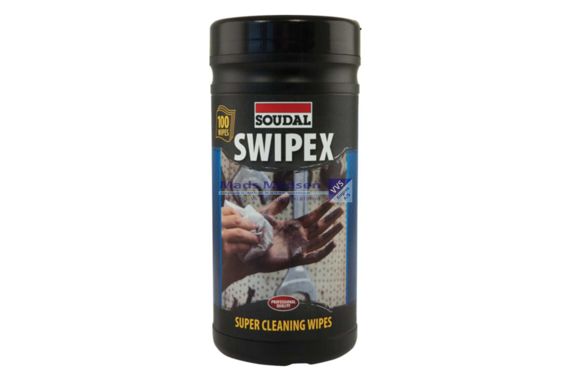Soudal Swipex Wipes a 100 stk. - Mads Madsen VVS Engros A/S